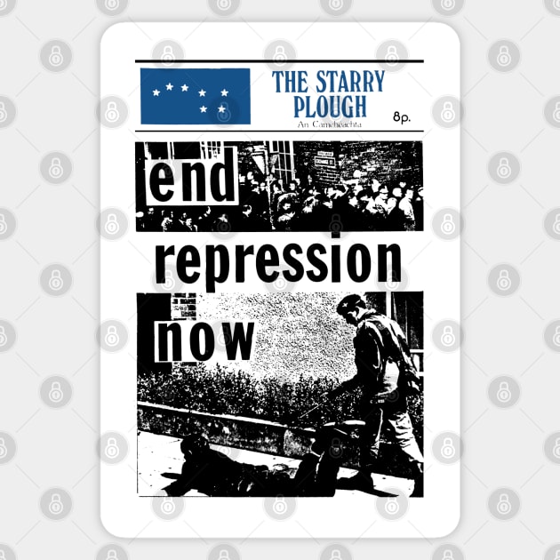 End Repression Now - The Starry Plough - The Starry Plough - Sticker ...