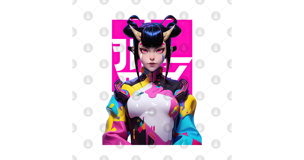 STREET FIGHTER - JURI HAN ONI | Femme Fatale Anime T-Shirt Design Girl ...