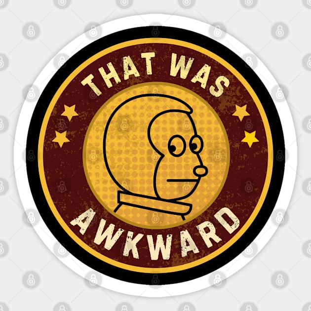 That Was Awkward - Puppet Monkey Meme - Awkward - Sticker | TeePublic