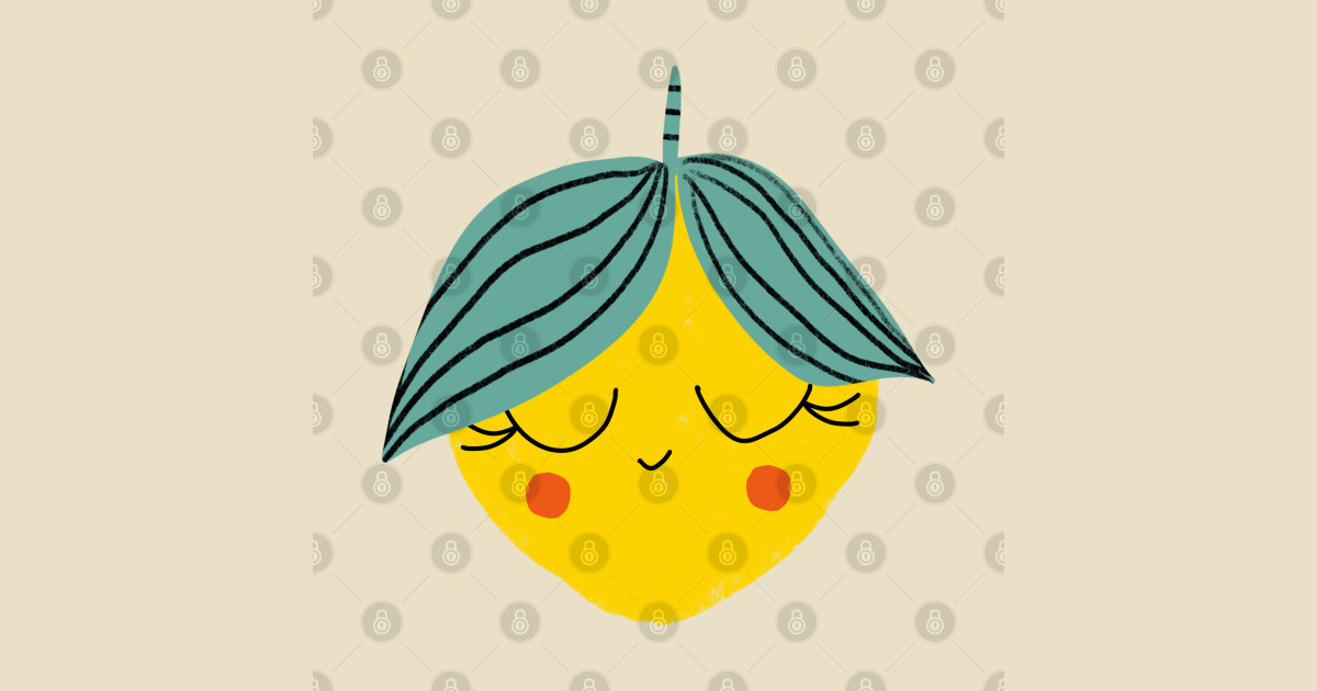 Cute Lemon Friend - Kawaii Fruit - Lemon - T-Shirt | TeePublic