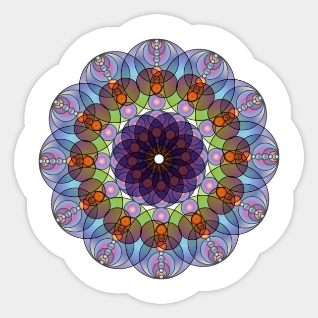 Golden Ratio Circle - Gplden Ratio Circles - Sticker | TeePublic