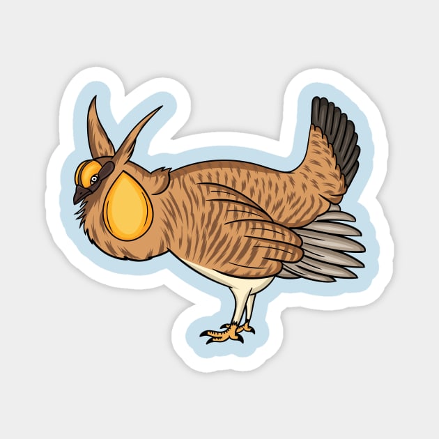 Greater prairie chicken cartoon illustration - Greater Prairie Chicken ...