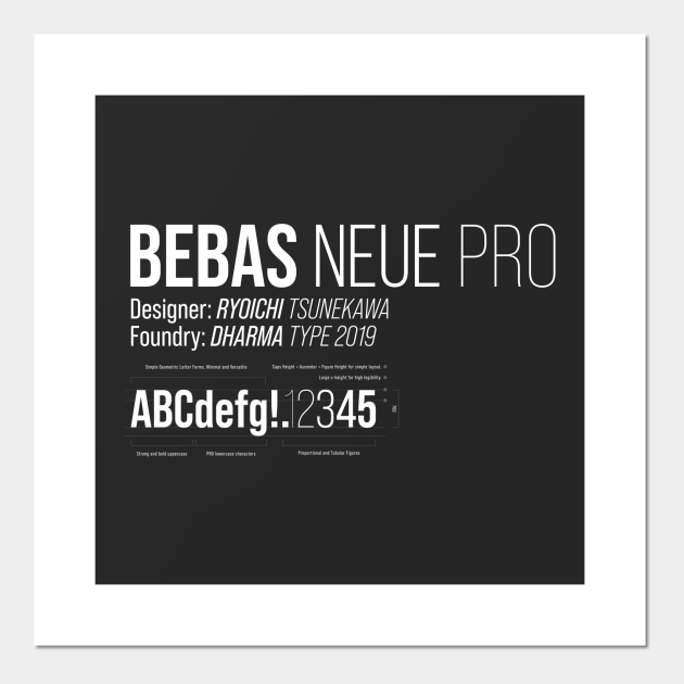 Bebas Neue Pro Font Typeface Typography Design - Typeface Design ...