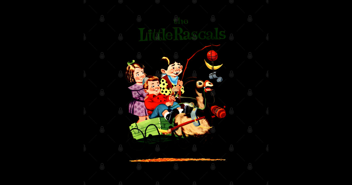 Little Rascals Retro T-Shirt Design - Retro Vintage Aesthetic - Sticker ...