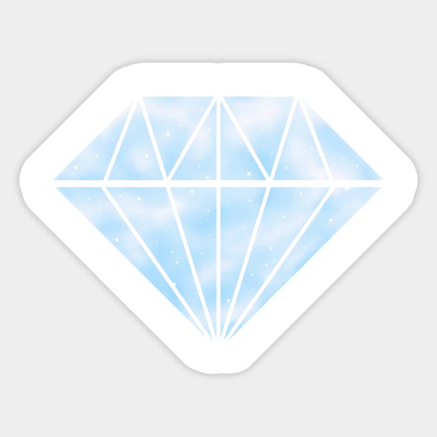 Pastel Blue Diamond - Pink - Sticker | TeePublic