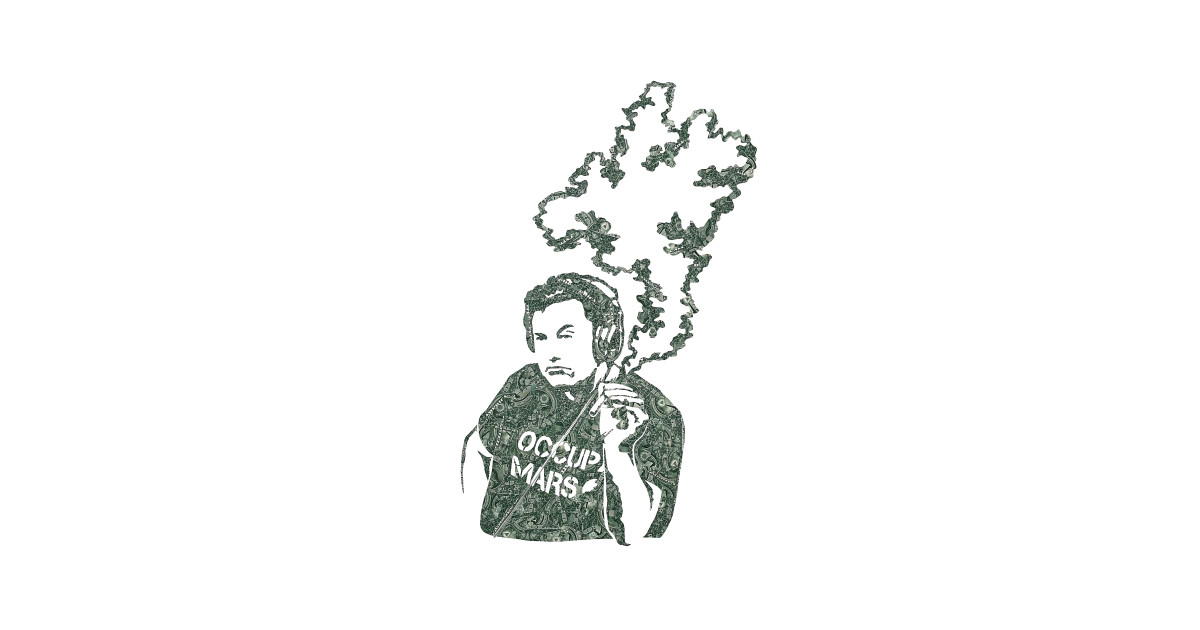 Elon Musk smoking - Elon Musk - T-Shirt | TeePublic
