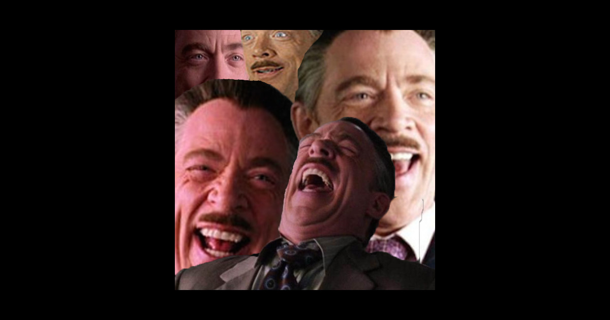 Jameson Hysterical Laugh - Spider Man - Sticker | TeePublic