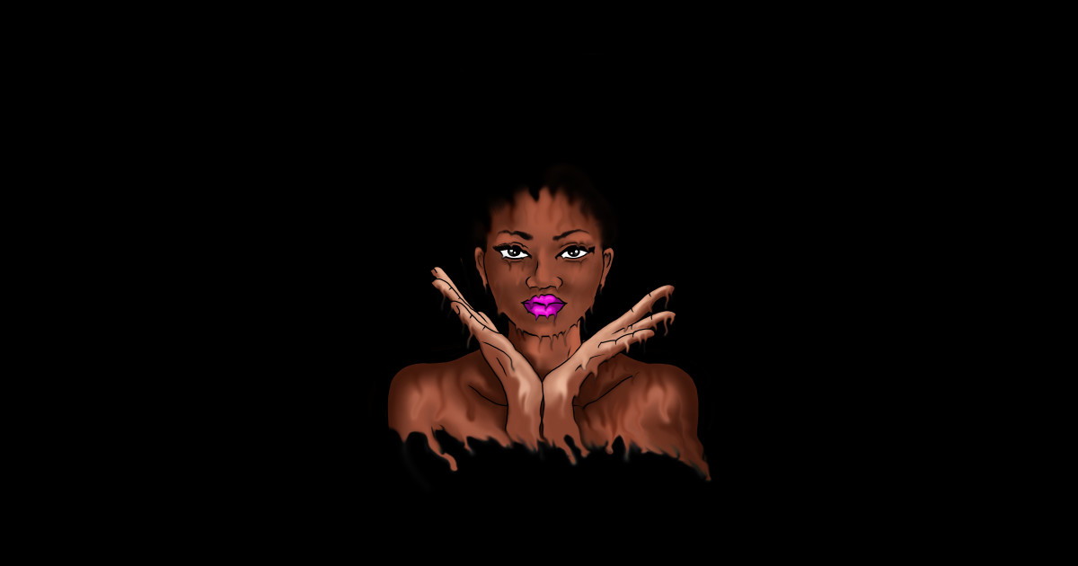 Drippin Melanin Afro Black History - Melanin - Sticker | TeePublic