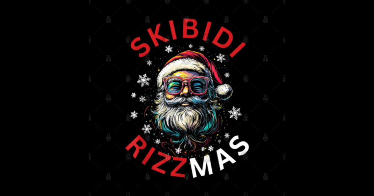 Skibidi Rizzmas - Skibidi Rizzmas - Sticker | TeePublic