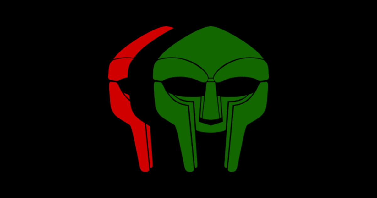 MF DOOM RED BLACK & GREEN - Hip Hop - Sticker | TeePublic
