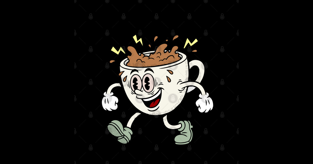 caffeine overload overdose coffee - Coffee Addict - Sticker | TeePublic
