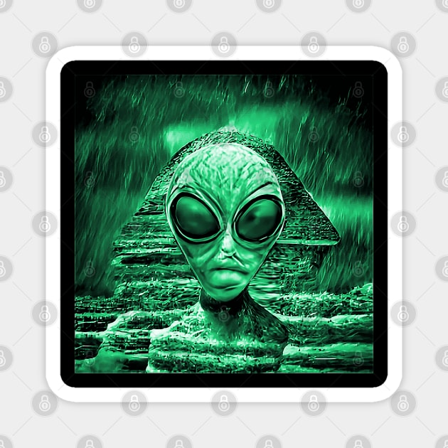 retro alien art