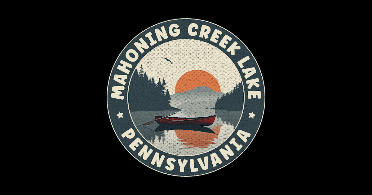 Mahoning Creek Lake Pennsylvania Sunset - Mahoning Creek Lake - Sticker ...