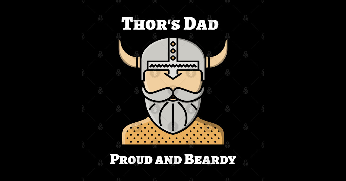 Thor´s dad proud and beardy - Norse Mythology Gift - Posters and Art ...