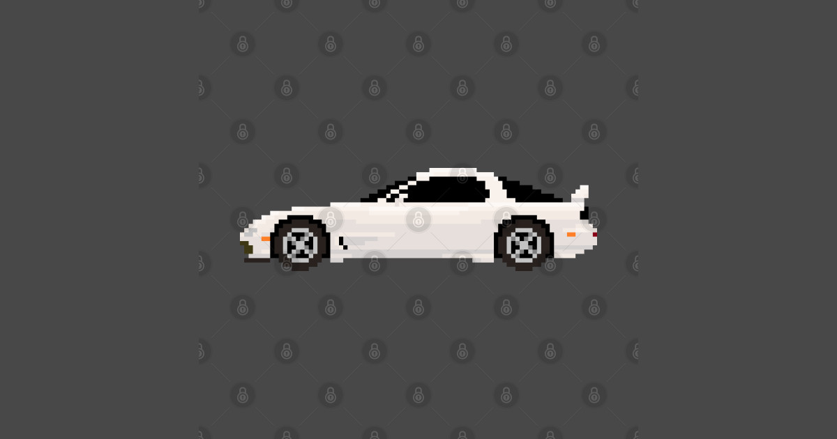 Mazda RX7 FD Pixelart - Pixelart Car - T-Shirt | TeePublic