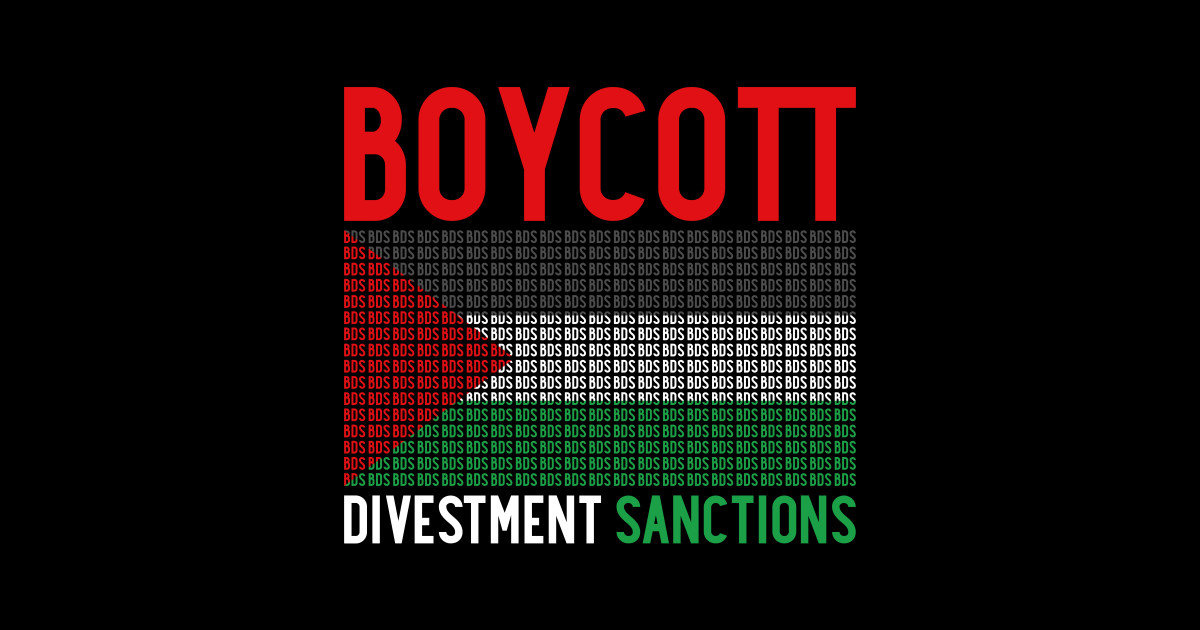 Boycott Israel Divestment Sanctions - Palestine Lives Matter - Flag ...