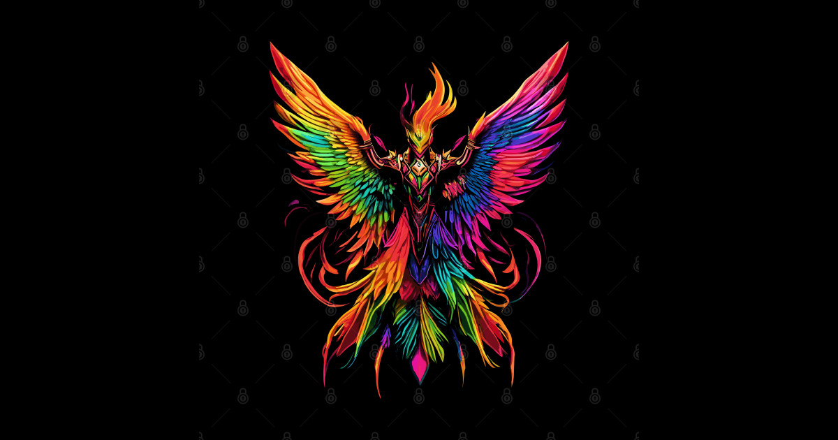 Phoenix Rising Bird - Pheonix - Sticker | TeePublic