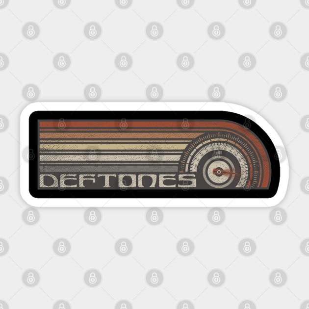 Deftones dB Level - Musician - Sticker | TeePublic