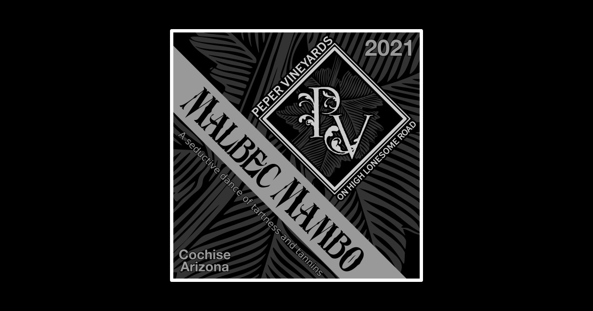 Malbec Mambo Banner Design - Vineyard - Sticker | TeePublic