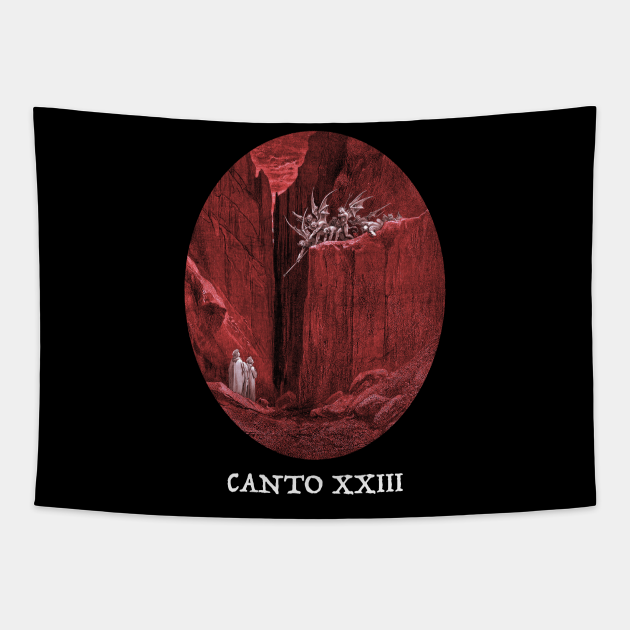 Dantes Inferno Canto 23 (Malebranche) - Inferno - Tapestry | TeePublic