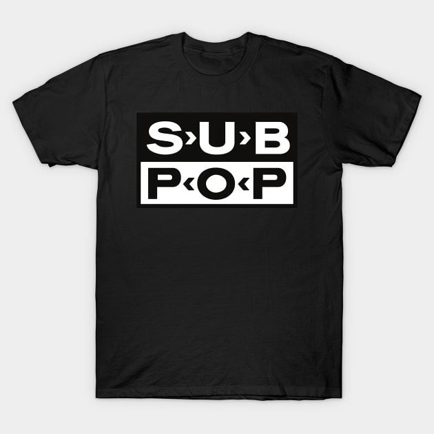 Sub Pop|| Logo Record - Treutel Fisher #1 - Sub Pop Records - T-Shirt ...