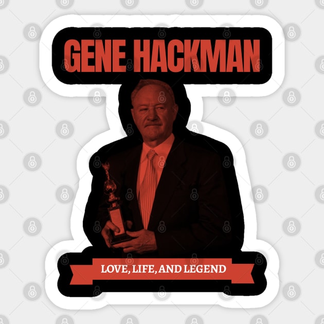 Gene Hackman / Retro Style - Gene Hackman - Sticker | TeePublic