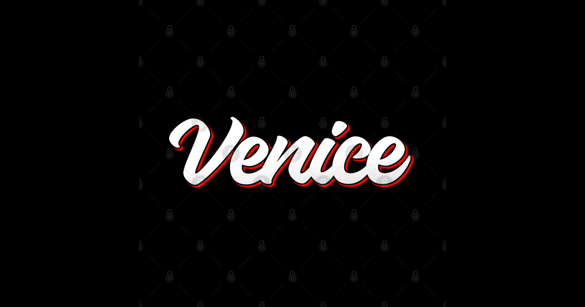 Venice name - cool 70s retro font - Venice Name Cool 70s Retro Font ...