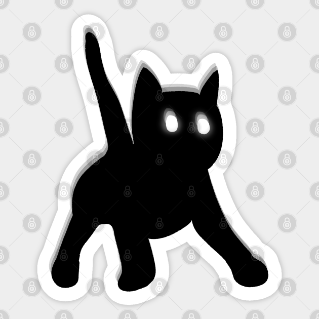 Scared Cat - Cat - Sticker | TeePublic