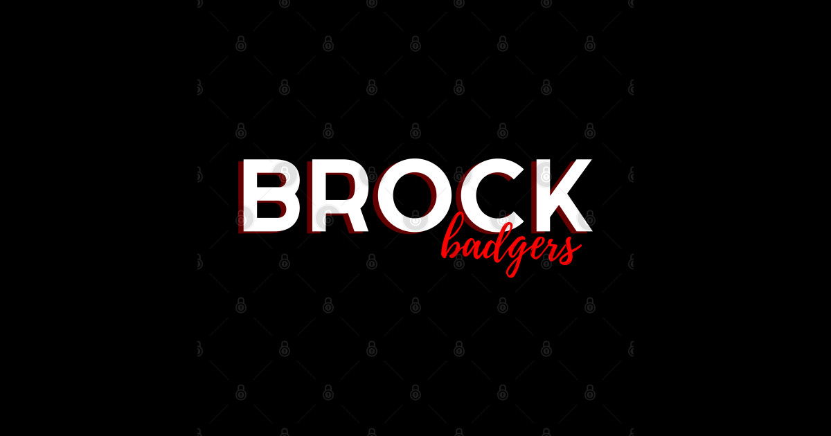 Brock Badgers - Brock - Sticker | TeePublic
