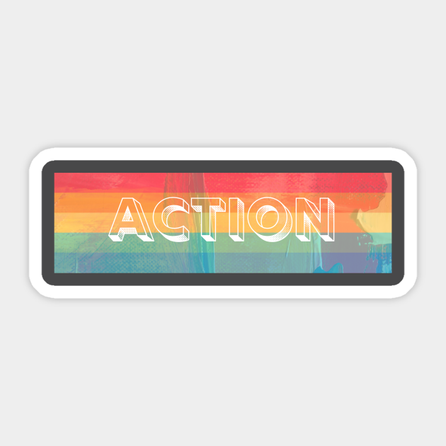 Action Design - Action - Sticker | TeePublic