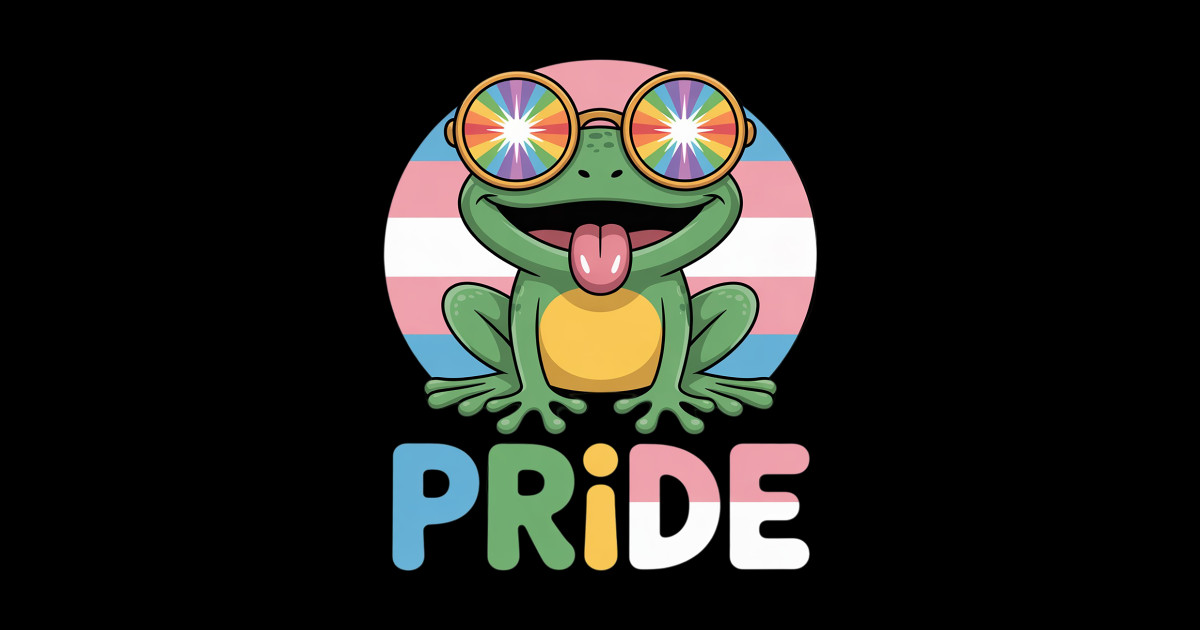 Pride Frog LGBTQ Transgender Flag Pride Month - Pride Frog Lgbtq ...