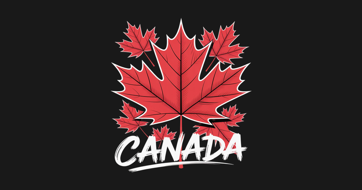 Funny Maple Leaf Canadian Flag Happy Canada Day - Funny Maple Leaf ...