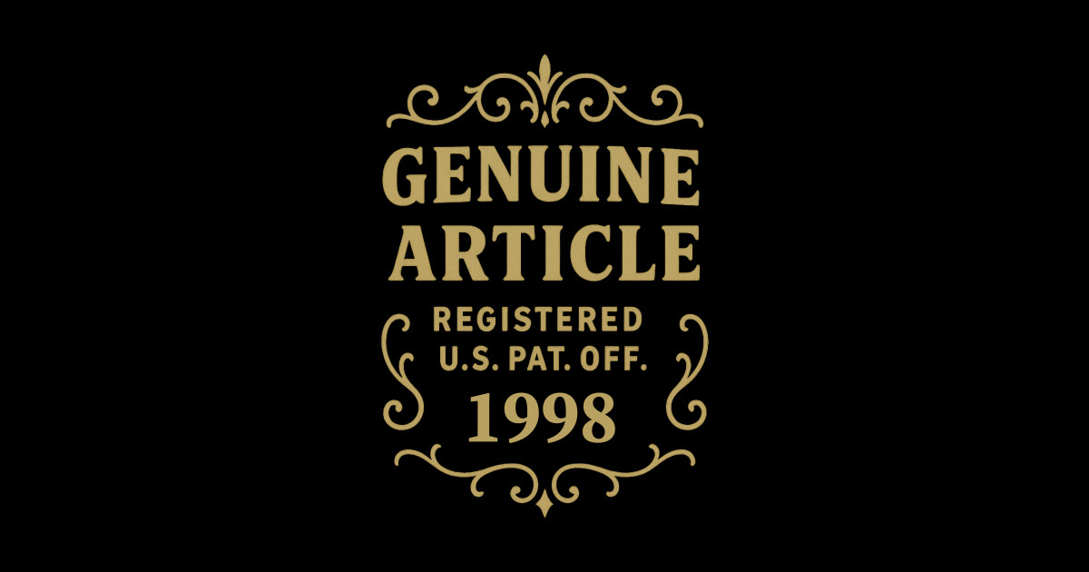 1998 Vintage Birthday - 1998 - Sticker | TeePublic