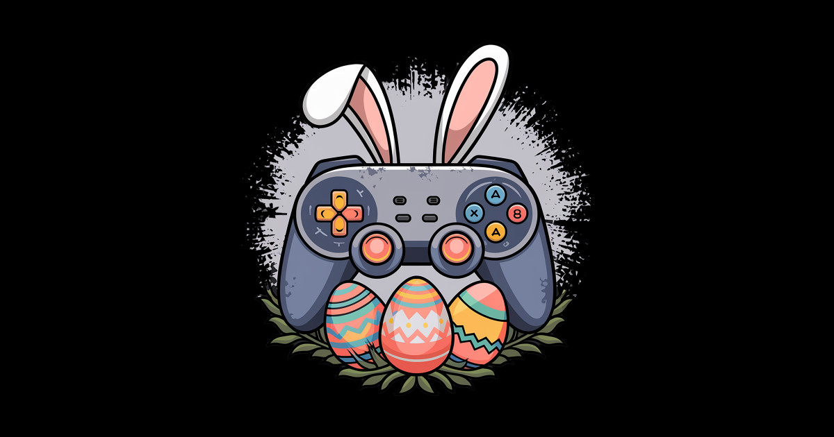 Easter Video Game Bunny Eggs Gaming Gamer - Easter - Sticker | TeePublic