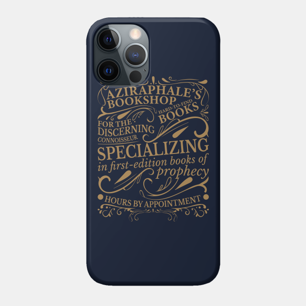 Aziraphale's Bookshop - Good Omens - Phone Case | TeePublic
