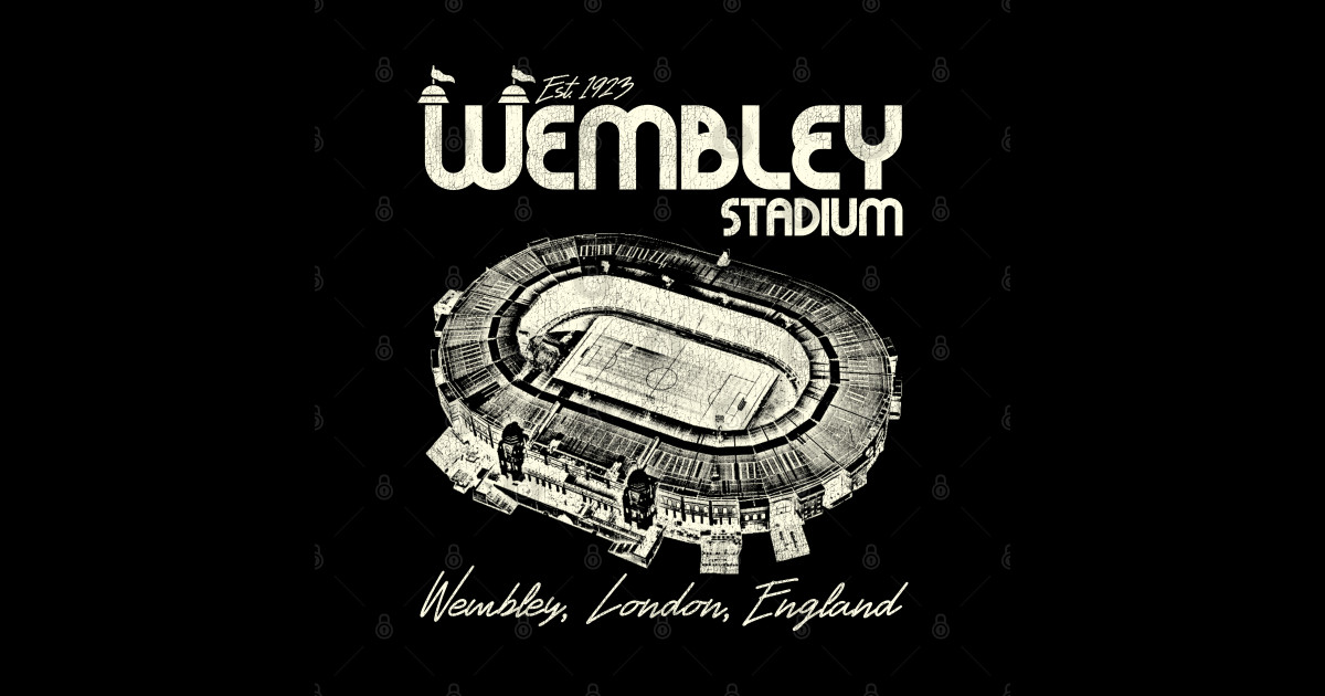 Defunct Wembley Stadium London England - Wembley - Sticker | TeePublic