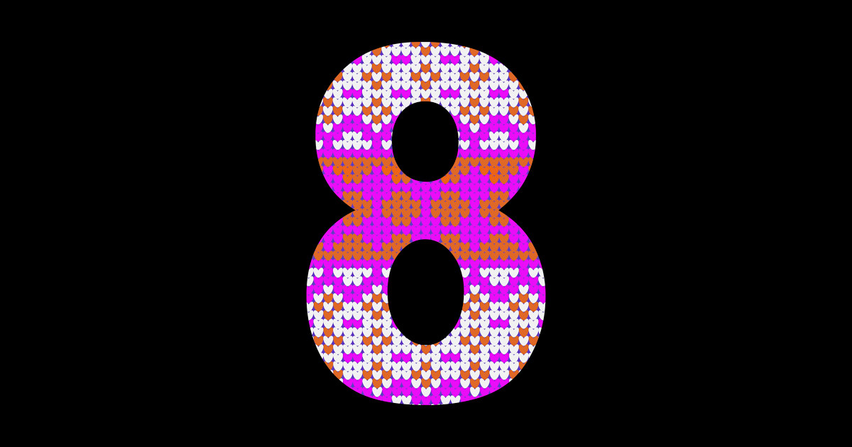 Number 8 - Number 8 - Sticker | TeePublic