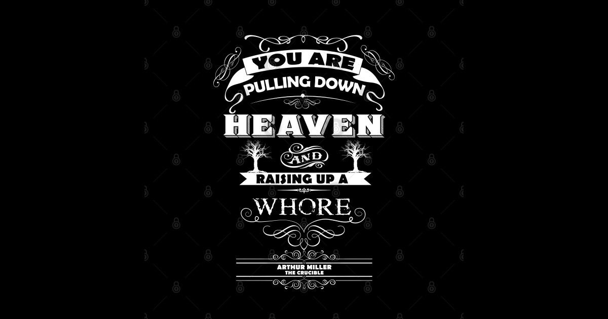 Arthur Miller The Crucible Design - The Crucible - Sticker | TeePublic
