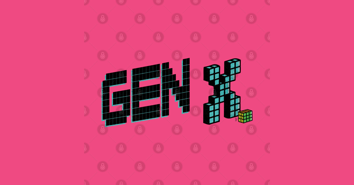 GEN X • 80s Rubiks Cube - Gen X 80s Rubiks Cube - T-Shirt | TeePublic