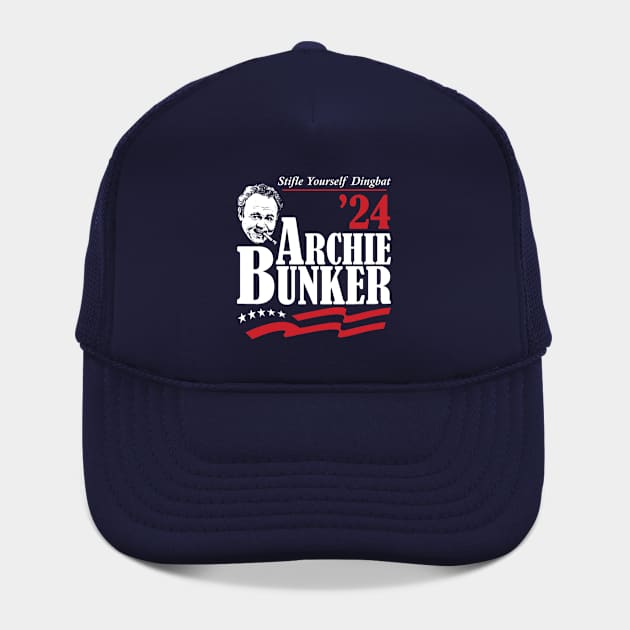 Archie Bunker 2024 For President - Archie Bunker 24 - Hat | TeePublic