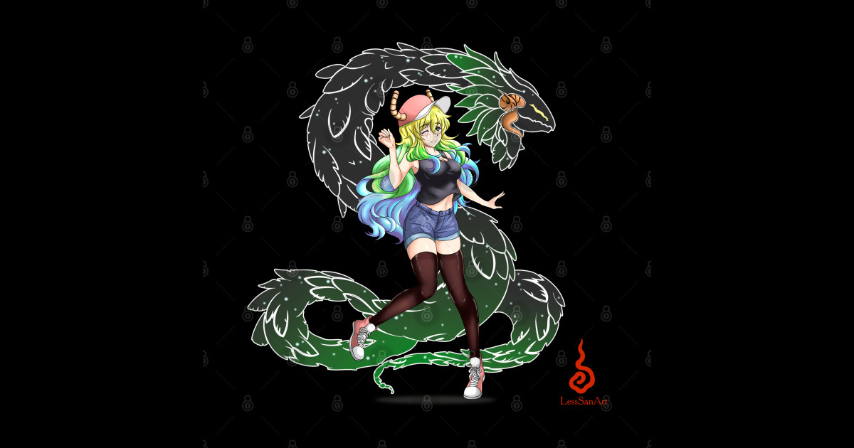 Lucoa-san fanart - Kobayashi San Chi No Maid Dragon - Sticker | TeePublic