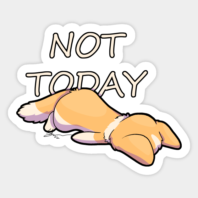 Not Today - Not Today Satan Funny - Sticker | TeePublic