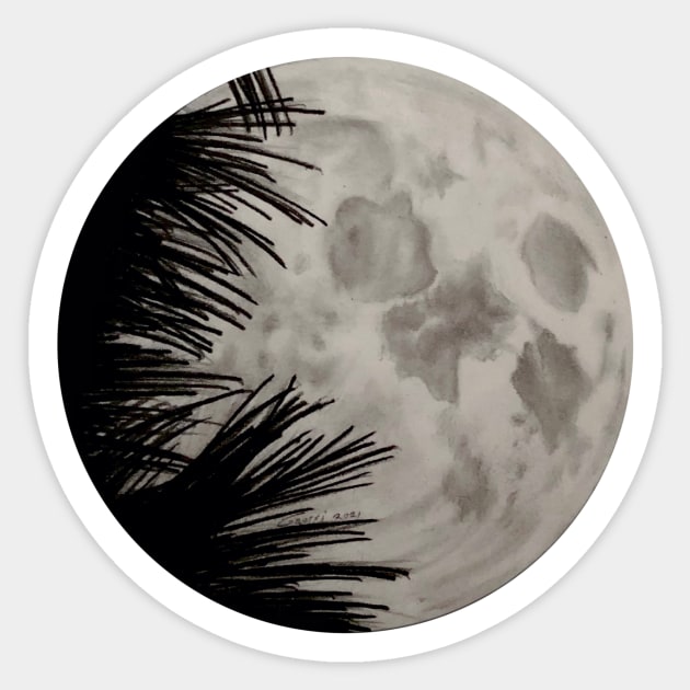 The Moon - Moon - Sticker | TeePublic