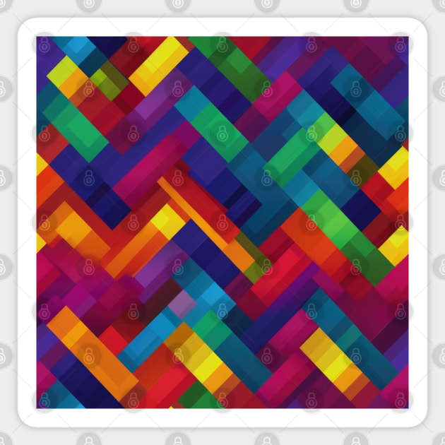 Pixel Art Repeating Pattern - Pixel Art Repeating Pattern - Sticker ...