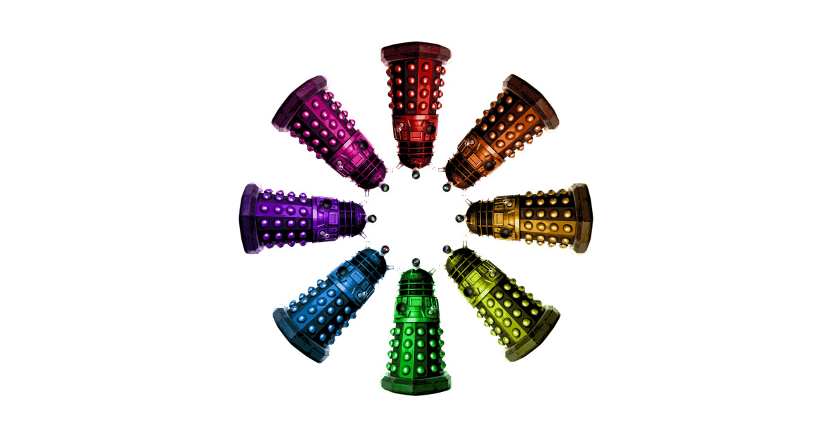 COLORFUL DALEKS - Doctor Who - T-Shirt | TeePublic