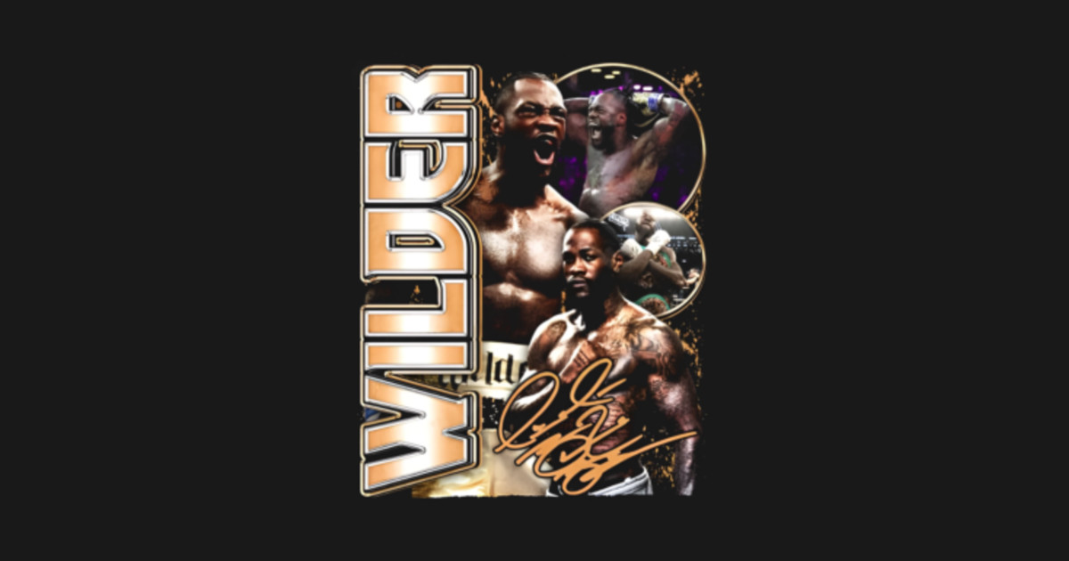 Deontay Wilder Vintage Vertical - Deontay Wilder - T-Shirt | TeePublic