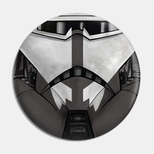 Commander Wolffe Mask - Clone Wars - Pin | TeePublic