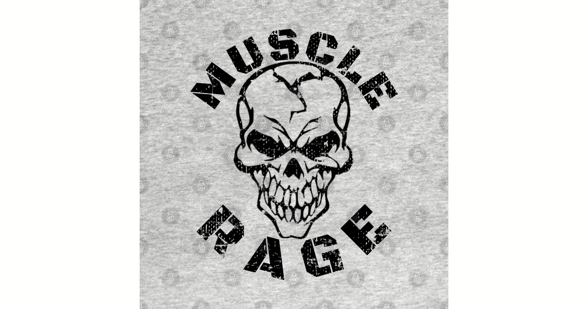 MUSCLE RAGE SKULL BODYBUILDING - Bodybuilding - Magnet | TeePublic