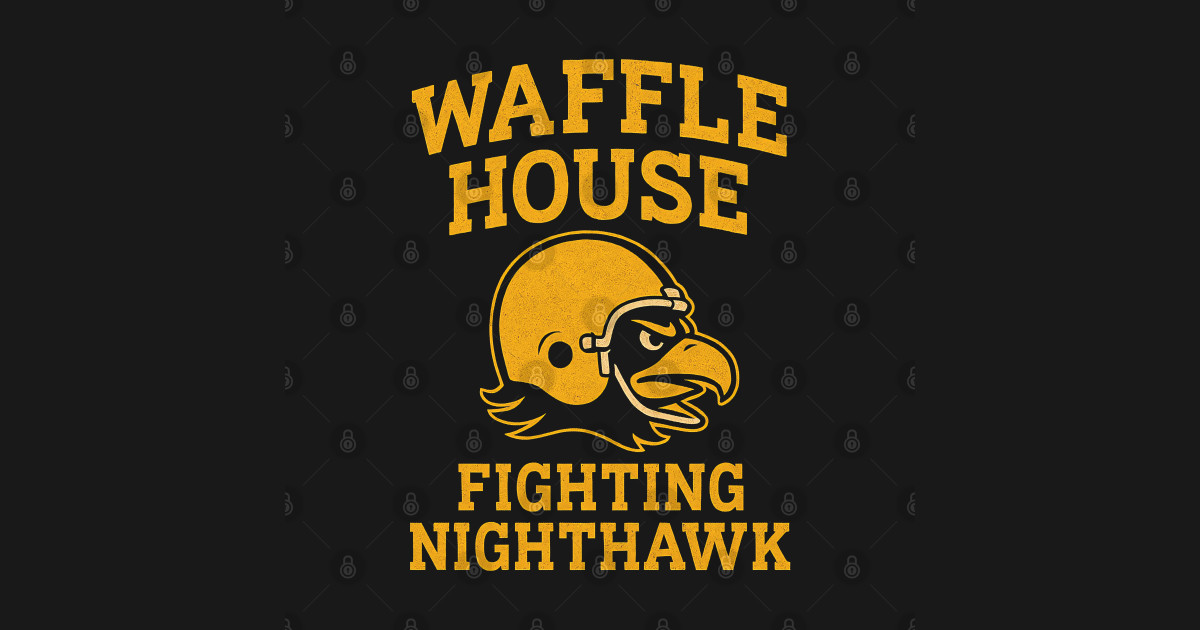 Waffle House Fighting Nighthawk - Waffle House - T-Shirt | TeePublic