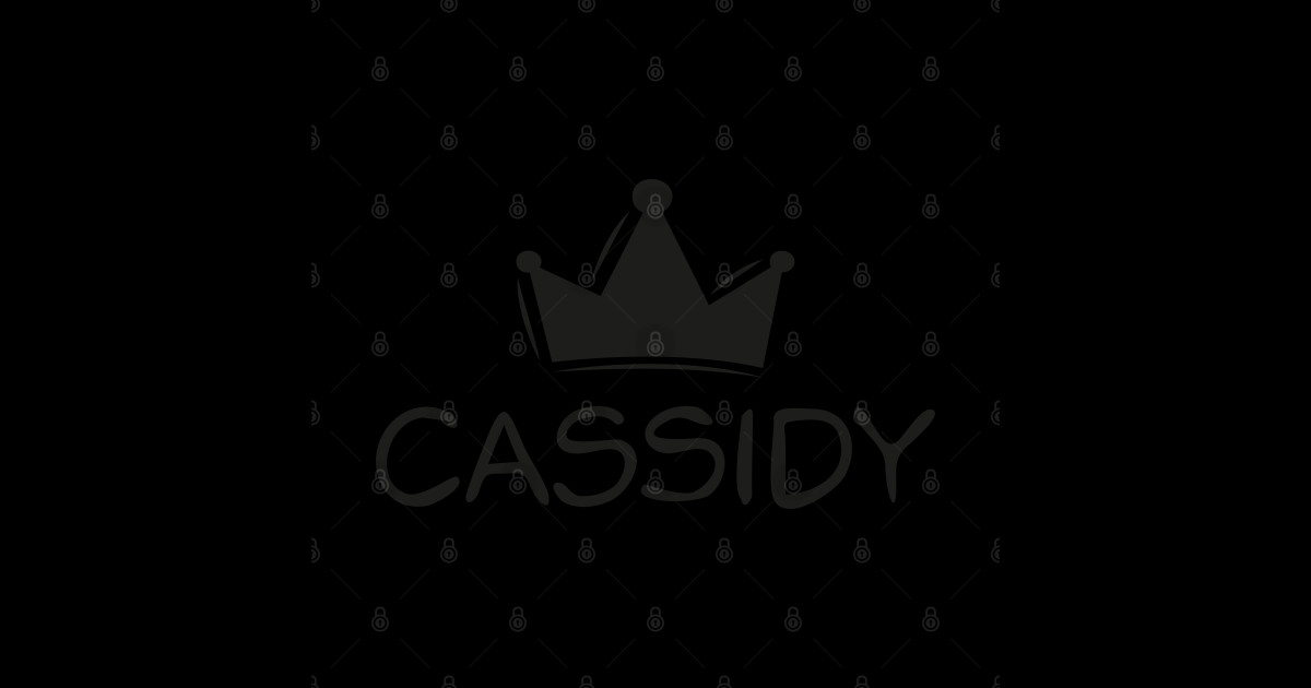 Cassidy Name Sticker Design Cassidy Sticker Teepublic